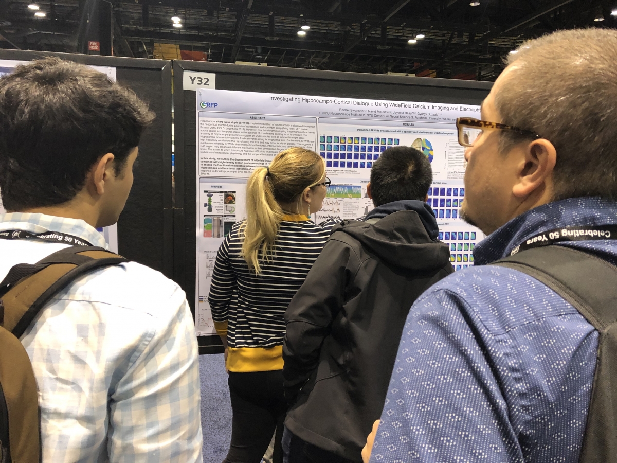 Popular poster session at SfN in Chicago – Buzsaki Lab